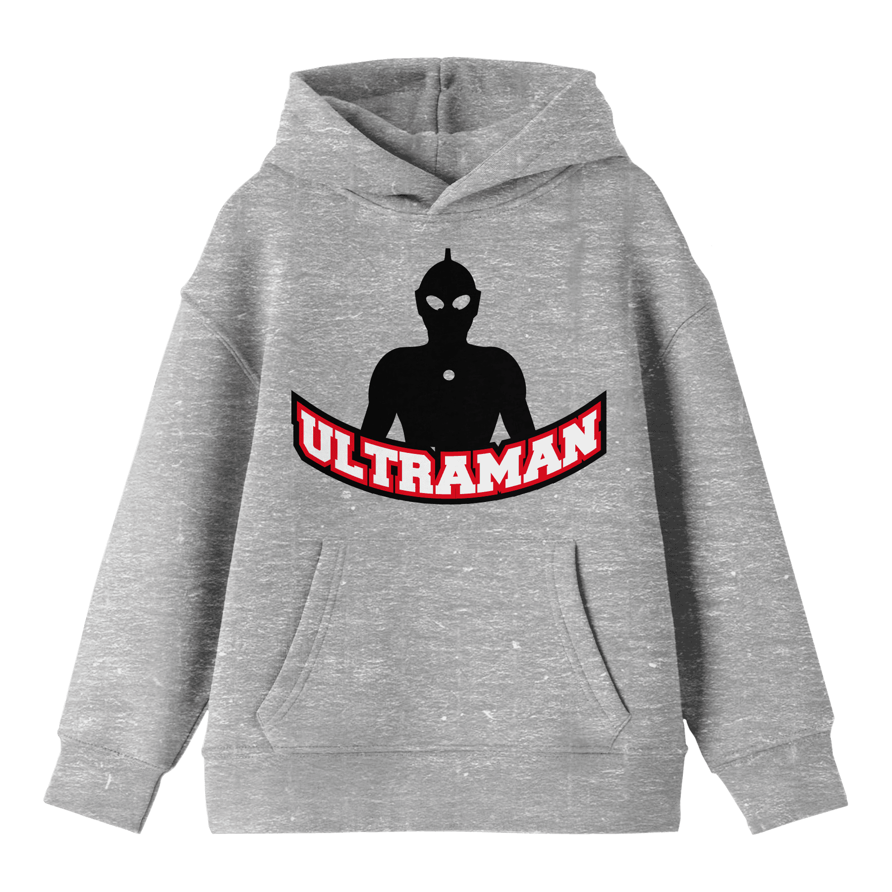 Ultraman Blue Character Silhouette with Collegiate-Style Title Youth ...