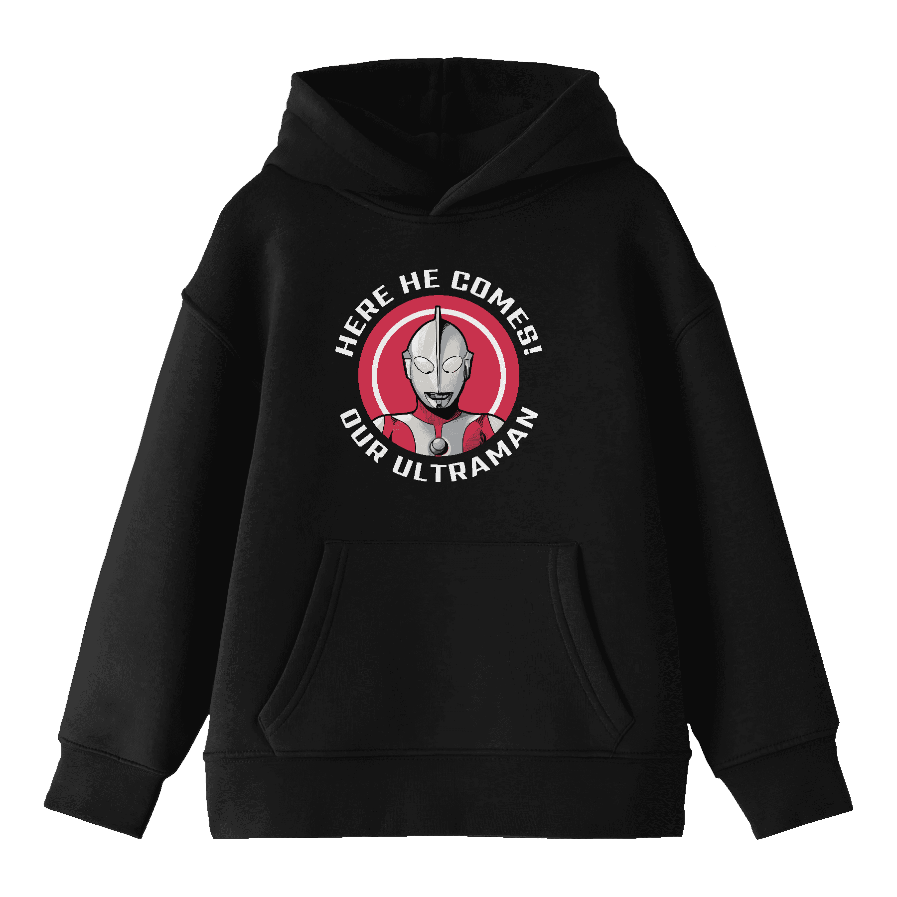 Ultraman Here He Comes! Our Ultraman! Youth Black Hoodie-XS - Walmart.com