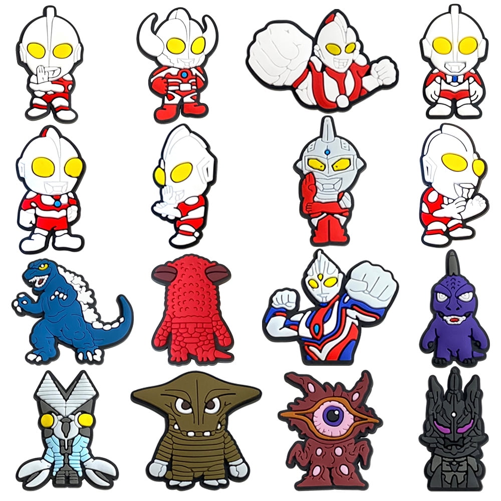 Ultraman Monster Shoe Charms (16pcs): Cute DIY Clog Decorations, Shoe ...