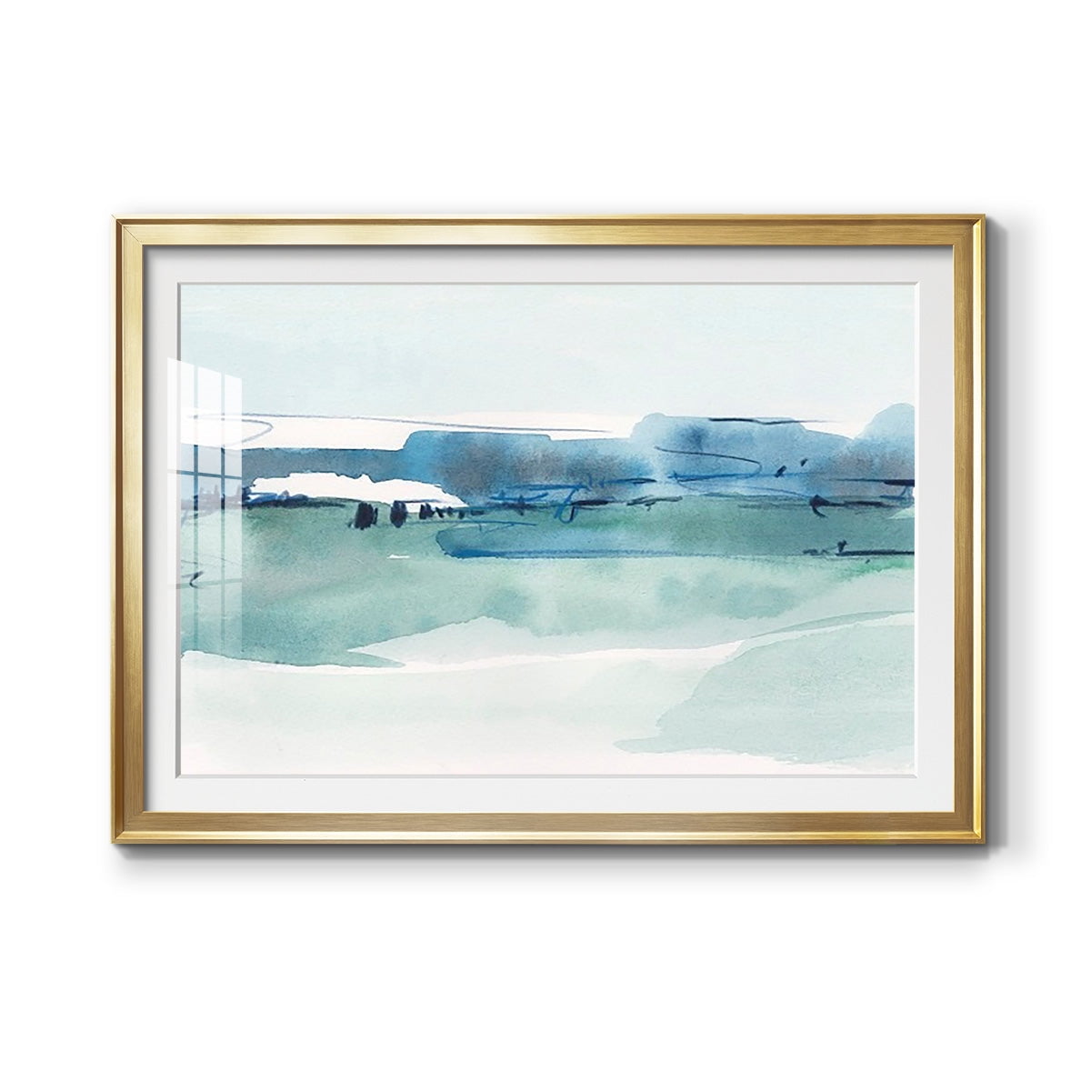 Ultramarine Vista I Premium Framed Print - Ready to Hang - Walmart.com