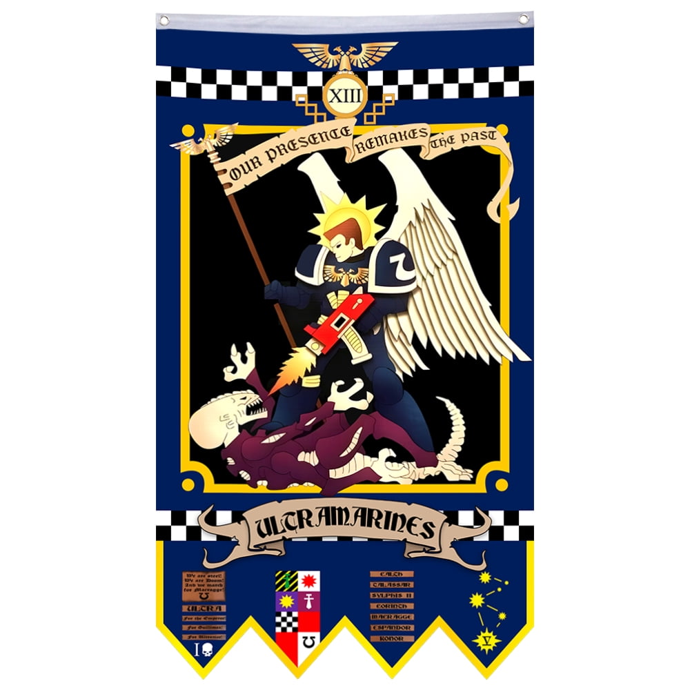 Ultramarines Chapter Flag Banner Home Yard Garden Decor 30x50in ...