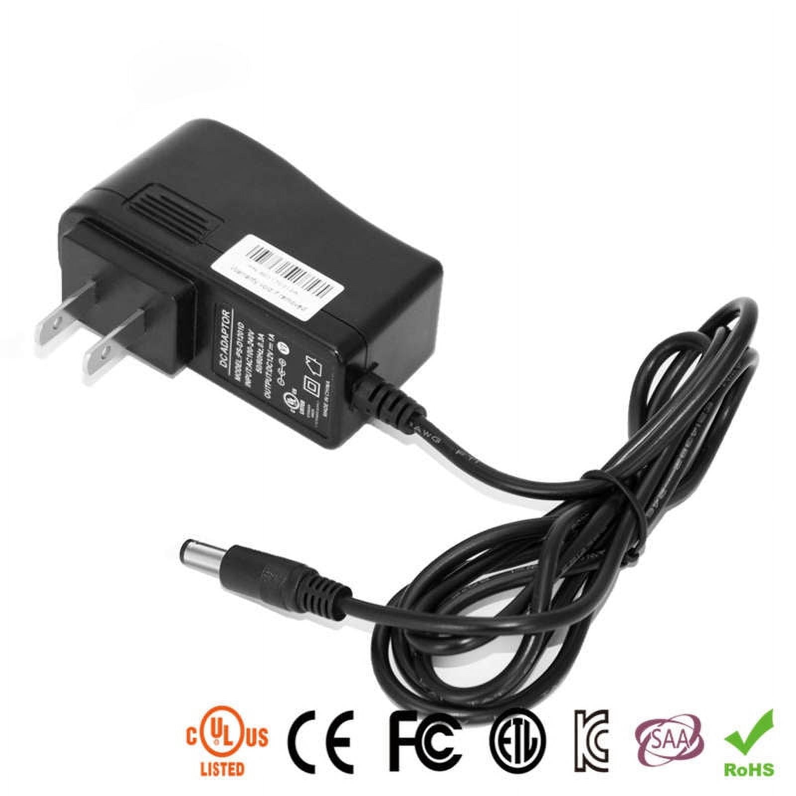 Ultrapoe 2- Pack DC12V 1A Power Supply Adapter AC100-240V Transformers ...