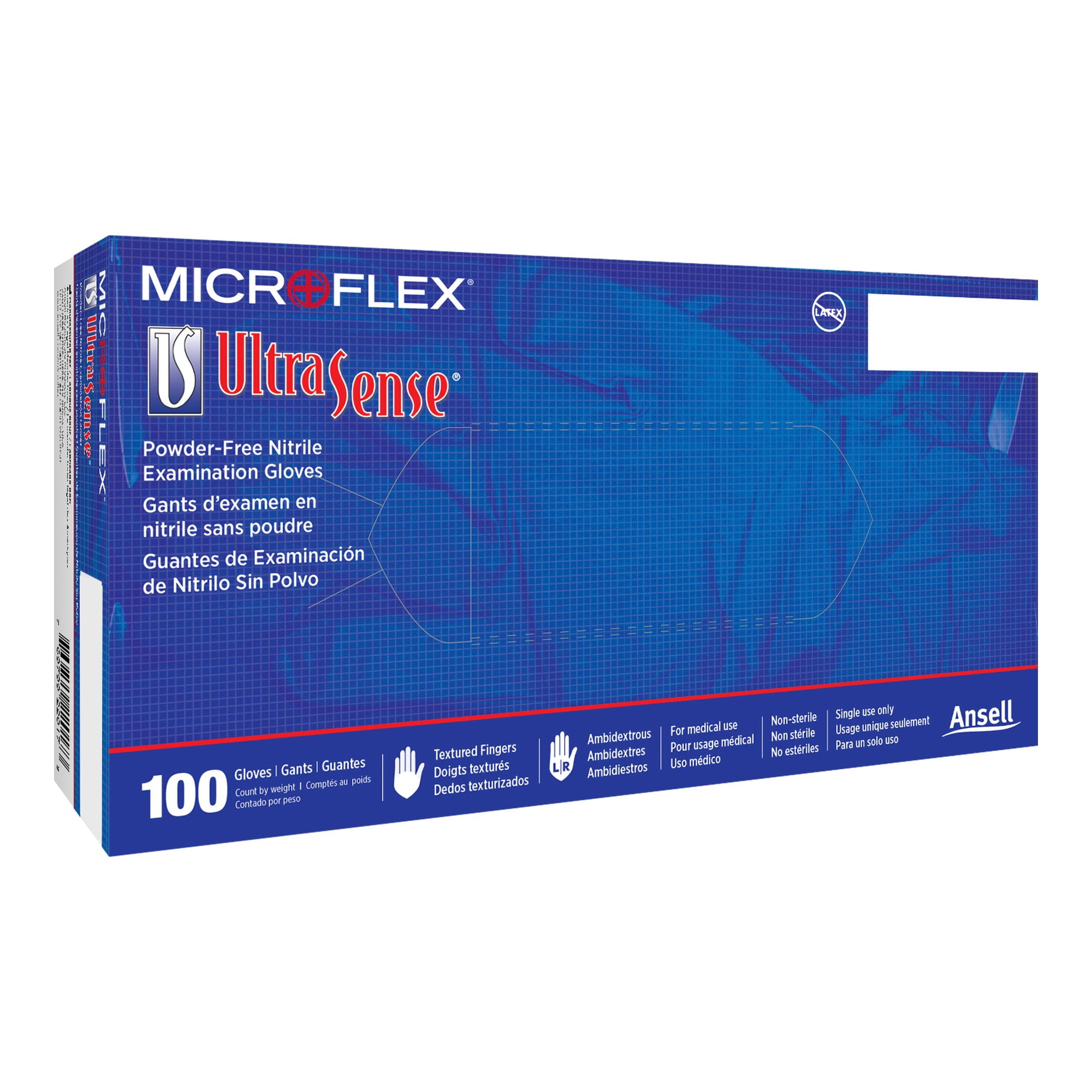 MICROFLEX Ultrasense Nitrile Exam Glove, Medium, Standard Cuff ...