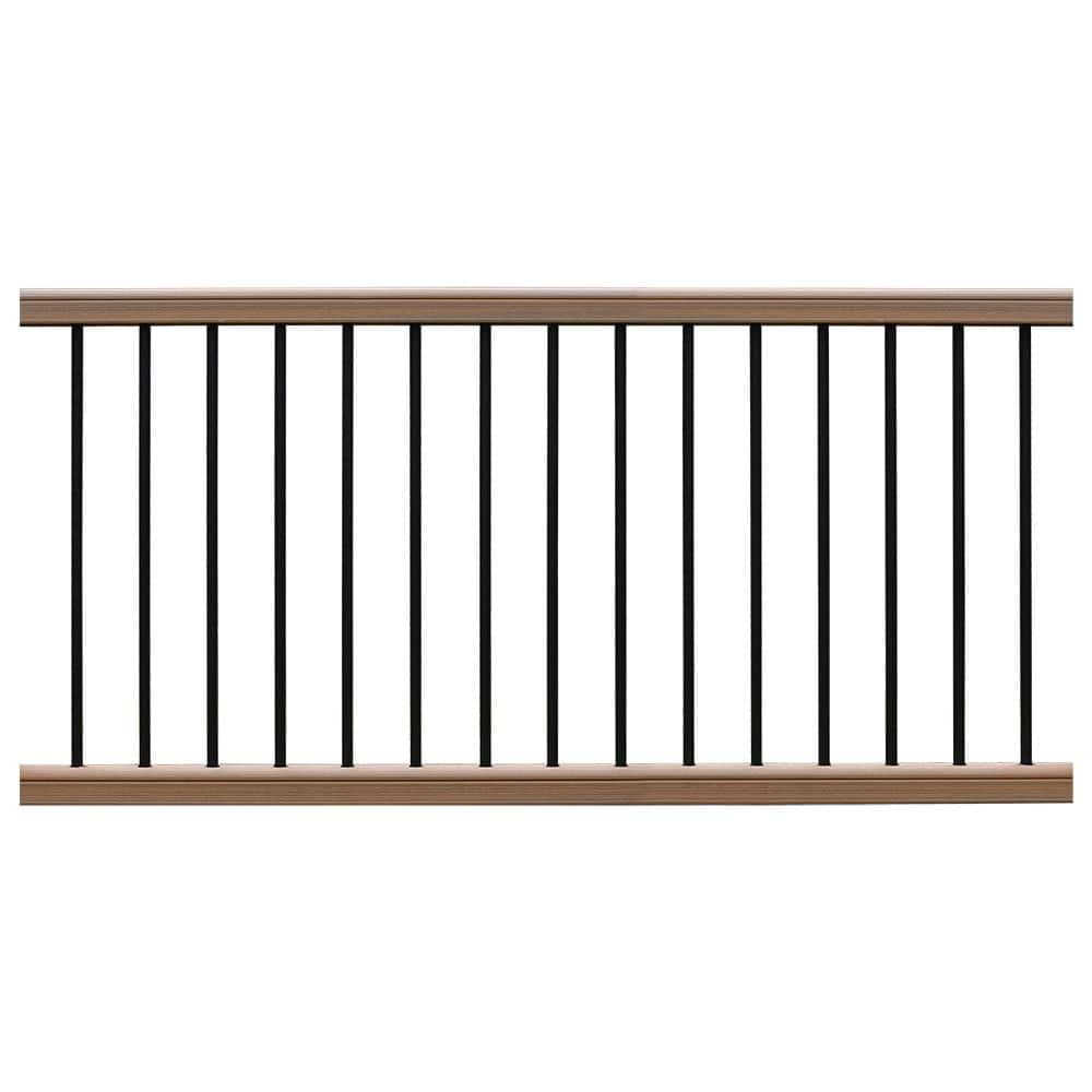 Ultrashield Hemispheres 36 in. x 3 in. x 6 ft. Brown Peruvian Teak ...