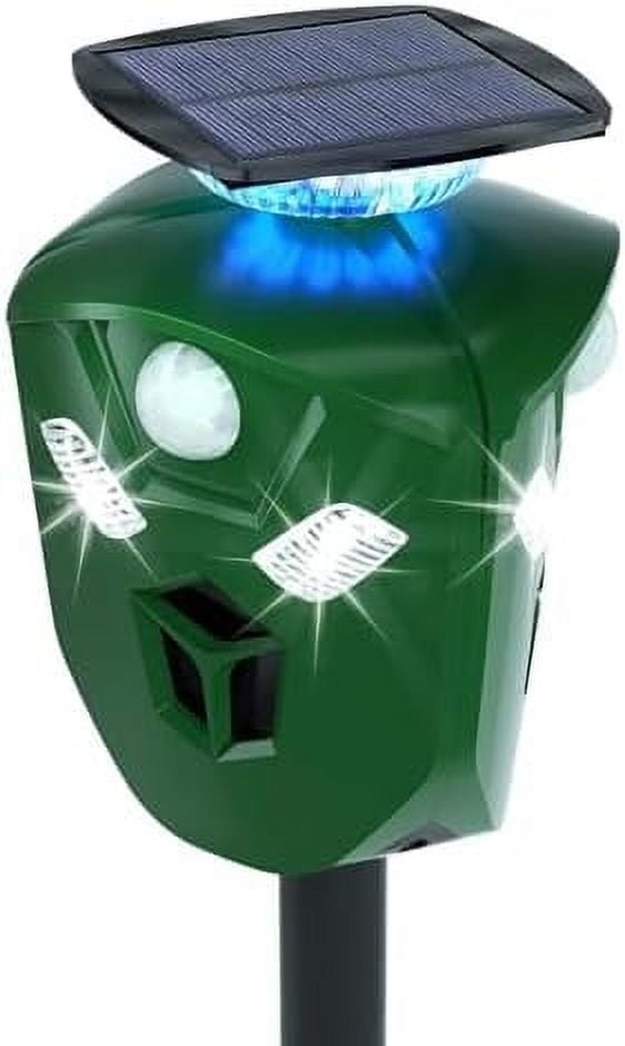 Ultrasonic Animal Repellent Solar Dog Repeller Outdoor Deer Deterrent ...