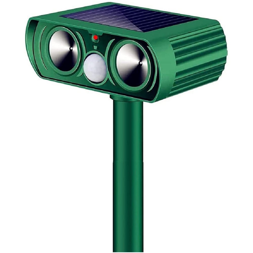 Ultrasonic Animal Repeller, Solar Powered Animal Repellent, Waterproof ...