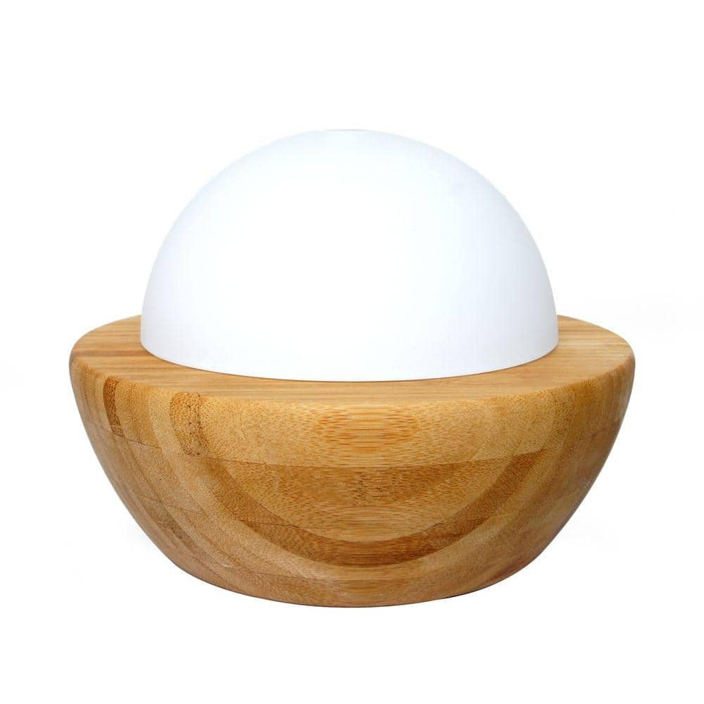 Ultrasonic Aroma Diffuser Humidifier with Wood Base - Walmart.com