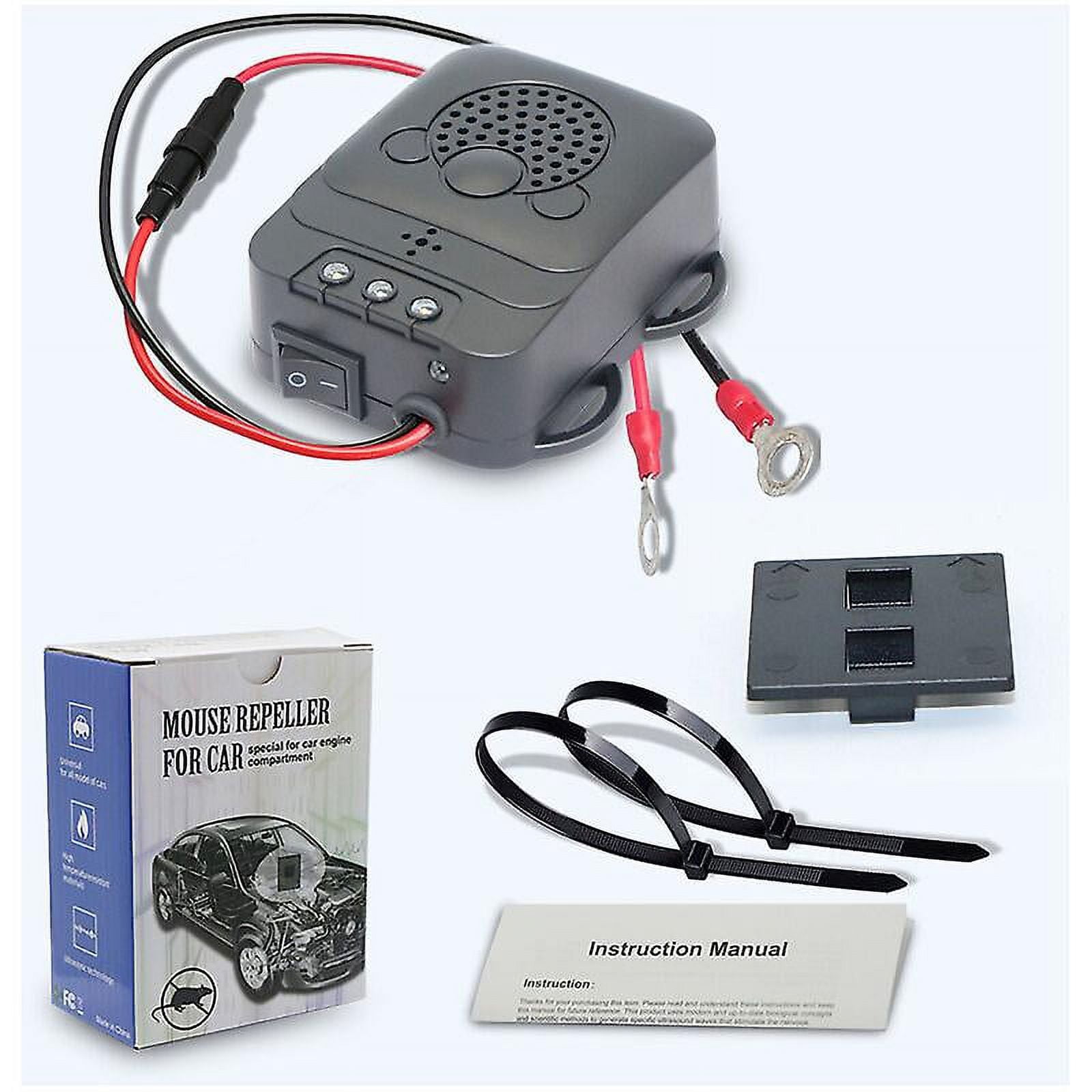 Ultrasonic Car Repeller, Electronic Rat Weasel Repeller Deterrent with ...