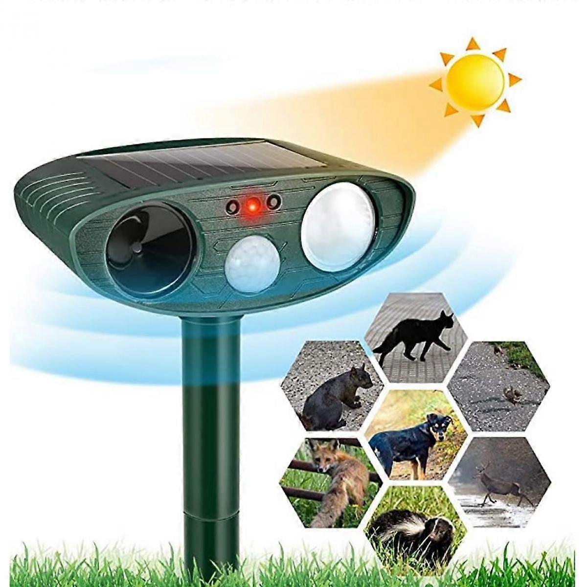 Ultrasonic Cat Deterrent, Solar Powered Deterrent Device with Motion ...