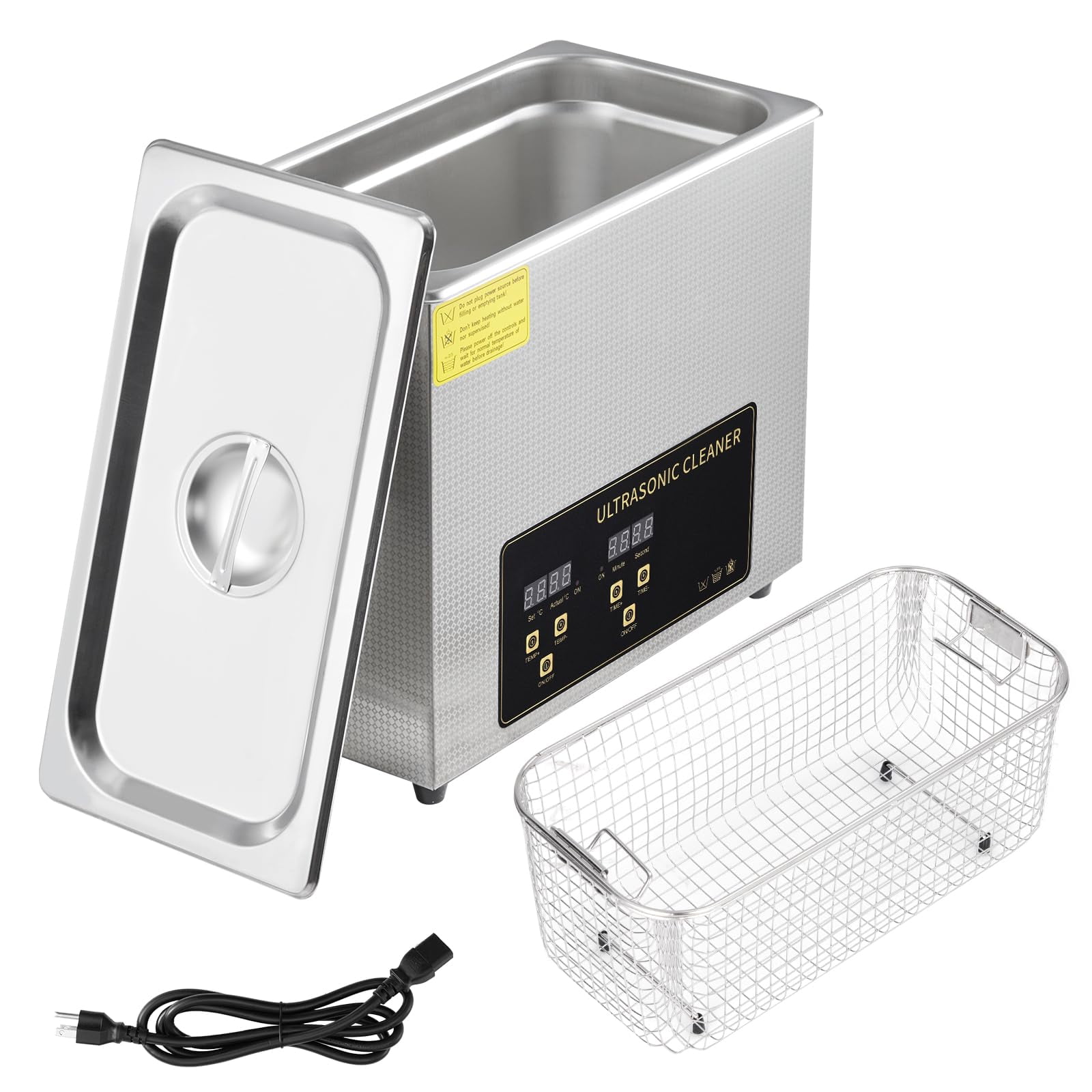 Ultrasonic Cleaner, 180W 6L Ultrasonic Jewelry Cleaner Machine with ...