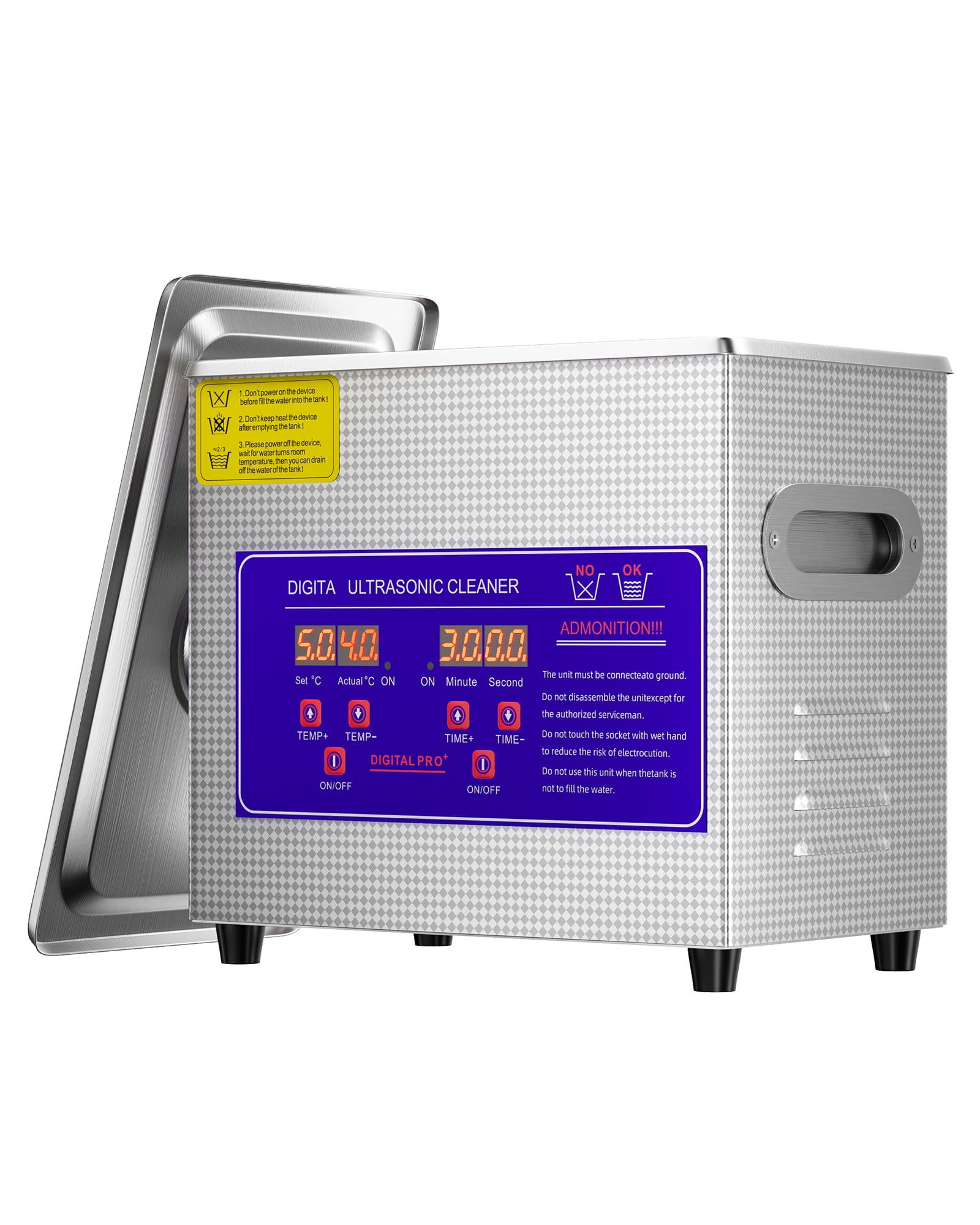 Ultrasonic Cleaner 3.2L,Professional Small Ultrasonic Cleaning Machine ...
