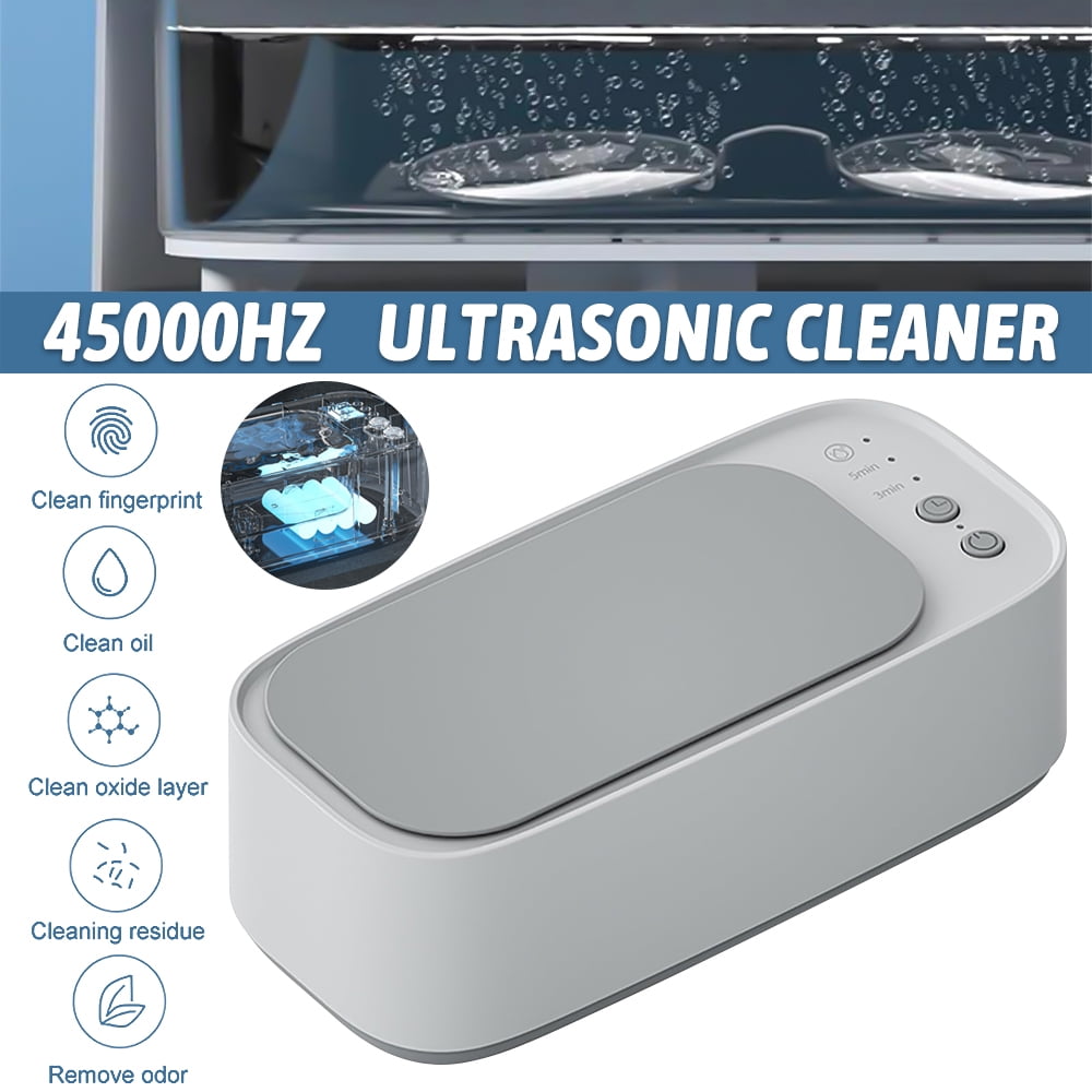 Ultrasonic Cleaner Jewelry Cleaning Machine, 500ml 45KHz Power Portable ...