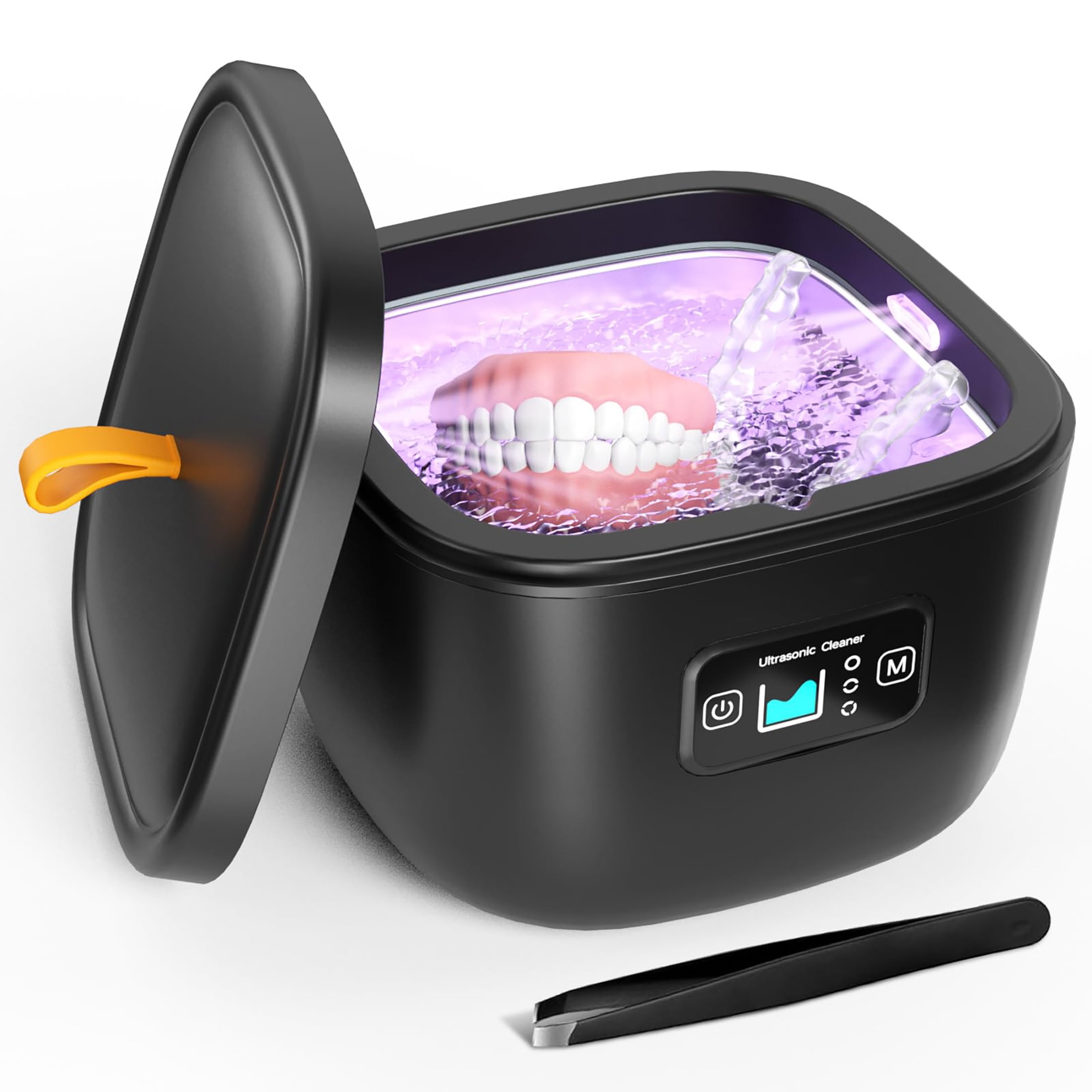 RACCOMB Ultrasonic Cleaner Machine with Timer, 45kHz Retainer Cleaner ...