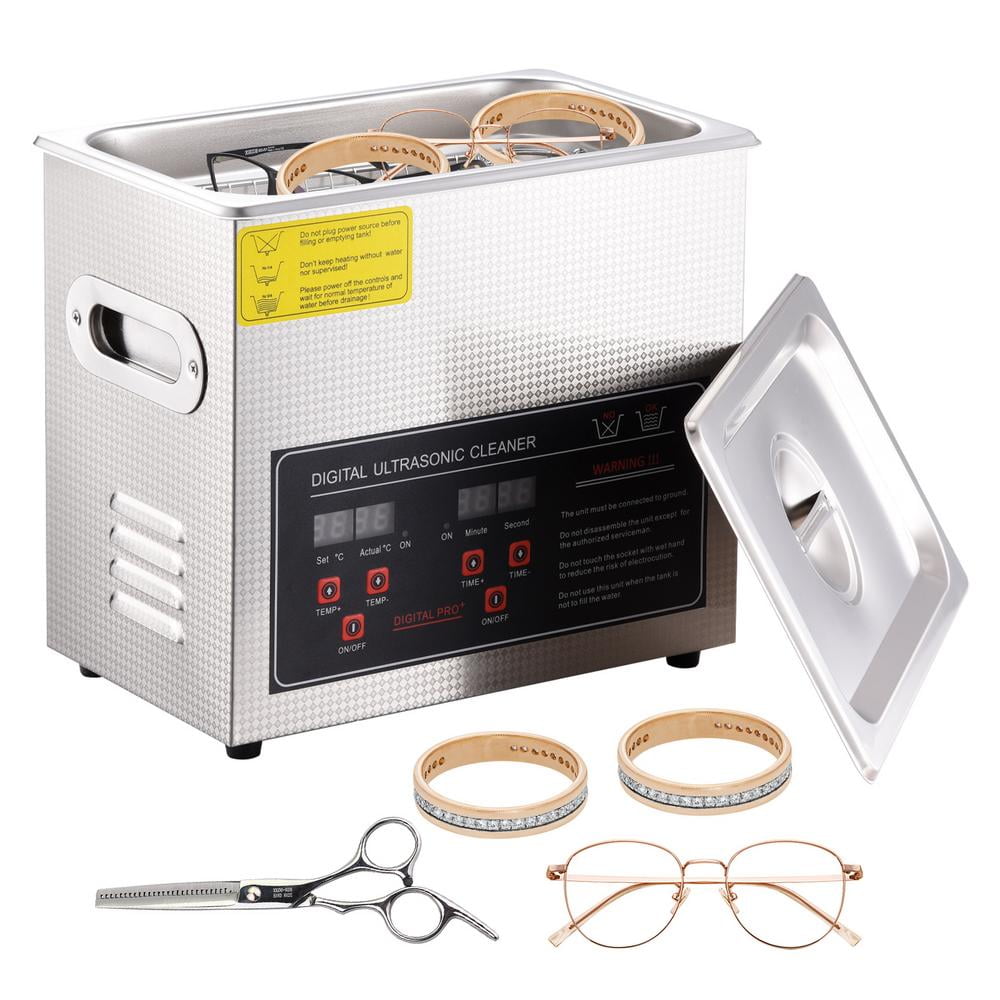 Ultrasonic Cleaners, 180W Digital Ultrasonic Cleaner with Heater, Timer ...