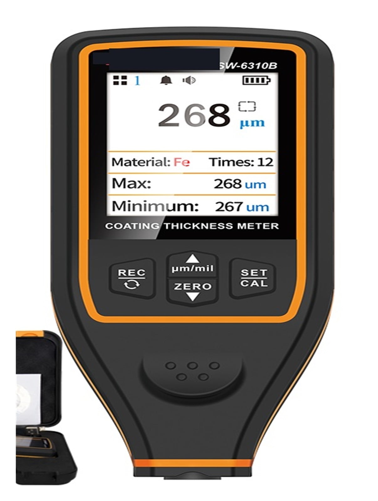 Ultrasonic Coating Thickness Gauge For Cars 0.1um/0-1700 Car Paint Film ...