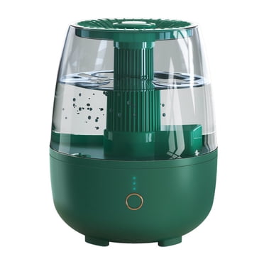 Equate Warm Mist Humidifier, Visible, Filter Free, White & Blue, Top ...