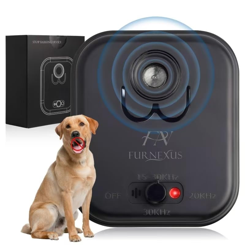 Ultrasonic Dog Bark Deterrent Device up to 50Ft Range, High-Frequency ...