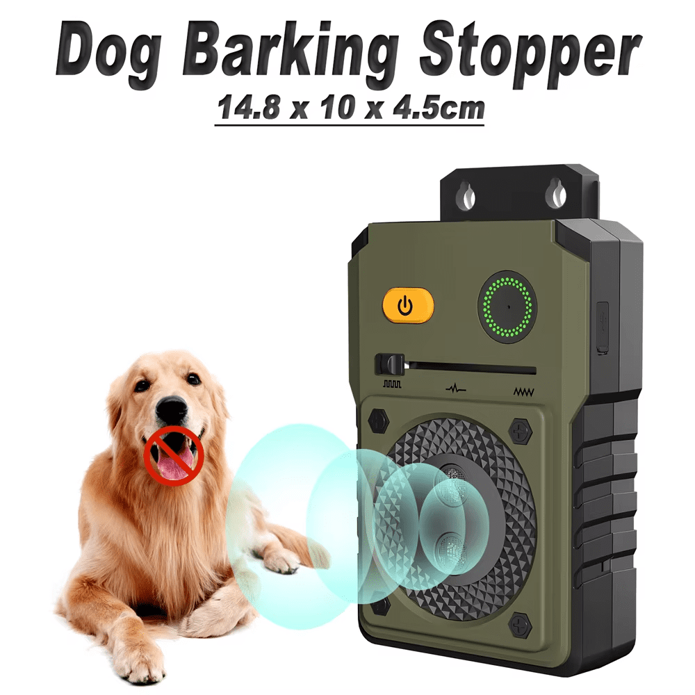 Ultrasonic Dog Bark Stopper Wall Mount with 3 Modes, 50ft Range ...