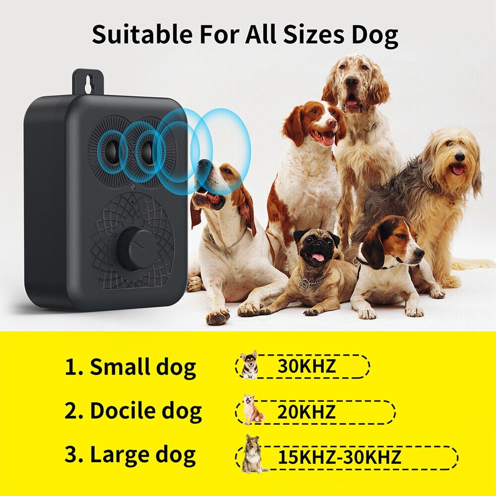 Ultrasonic Dog Barking Control Adjustable Sensitivity Rechargeable ...