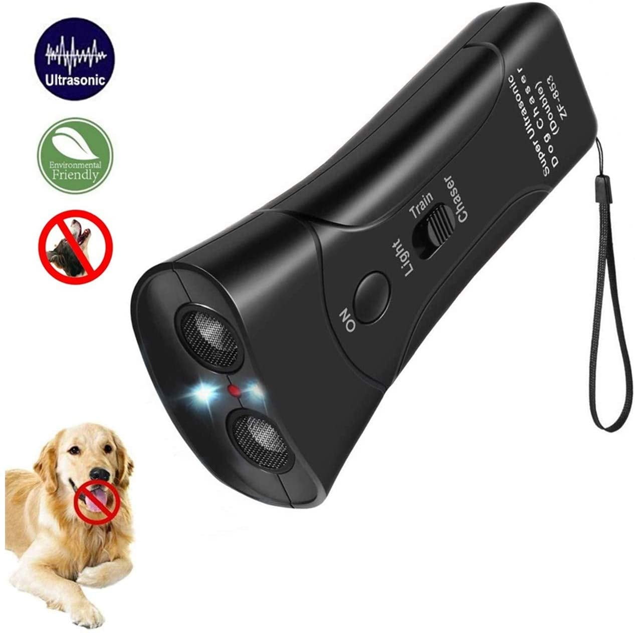 Ultrasonic Dog Repeller, Electronic Anti Barking Stop Bark Handheld 3 ...
