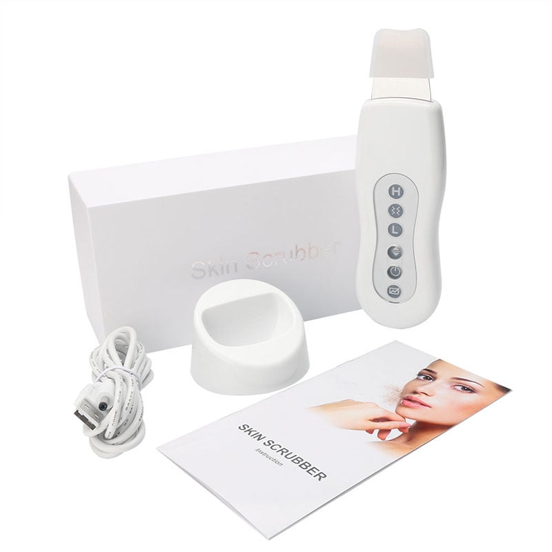 Ultrasonic Face Cleaner Skin Scrubber Ultrasound Vibration Massager ...