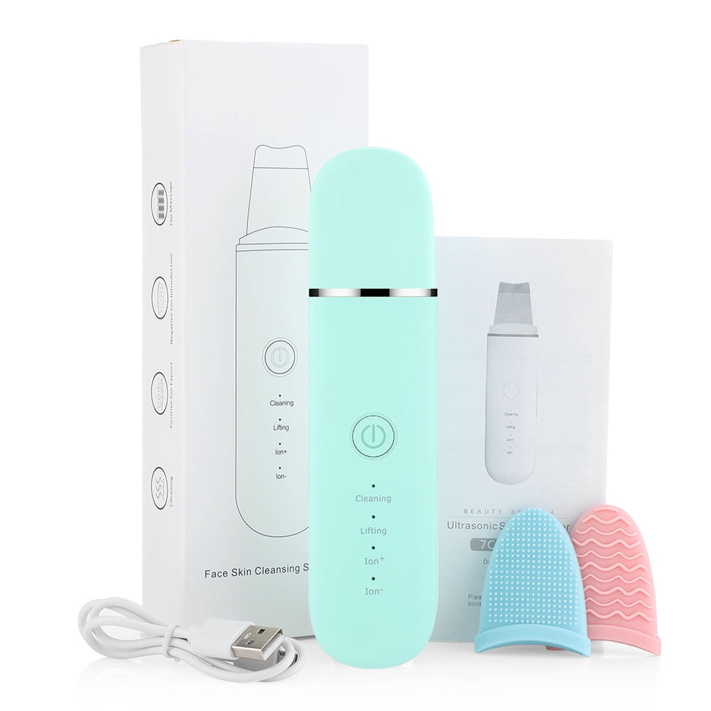 Ultrasonic Facial Skin Scrubber Vibration Face Spatula Blackhead ...