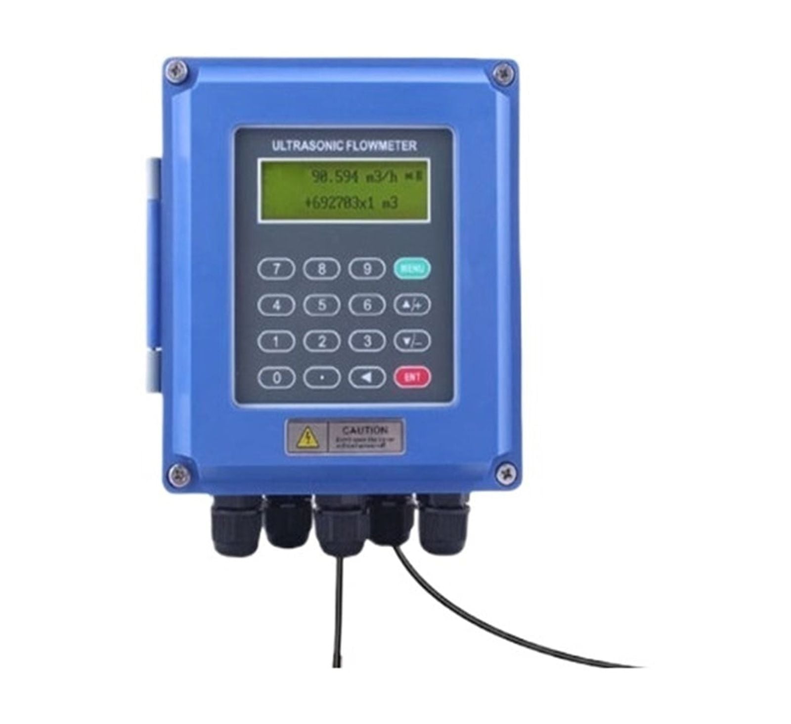 Ultrasonic Flow Meter Digital Flowmeter Power Supply For Water Oil ...