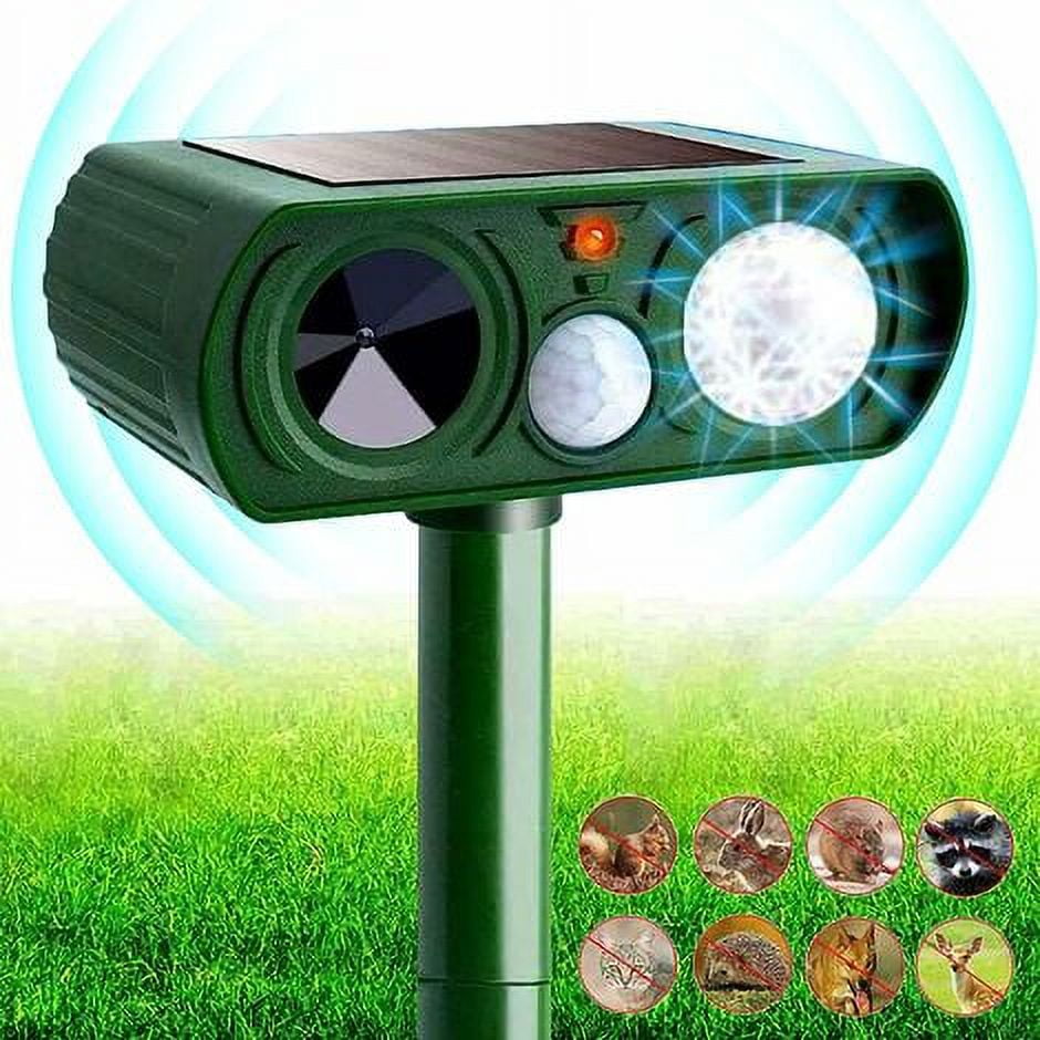 Ultrasonic Garden Cat Repellent, 5 Modes, USB or Solar Powered, Cat ...
