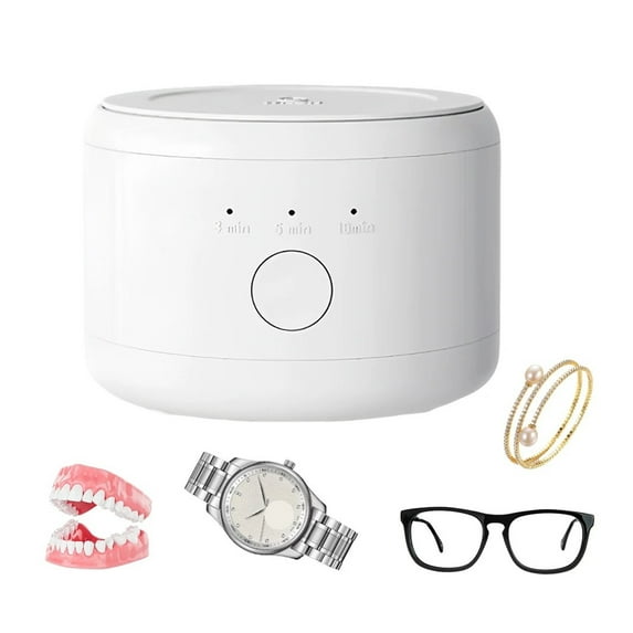 Ultrasonic High Frequency Vibration Cleaner One-Touch Operation Denture ...