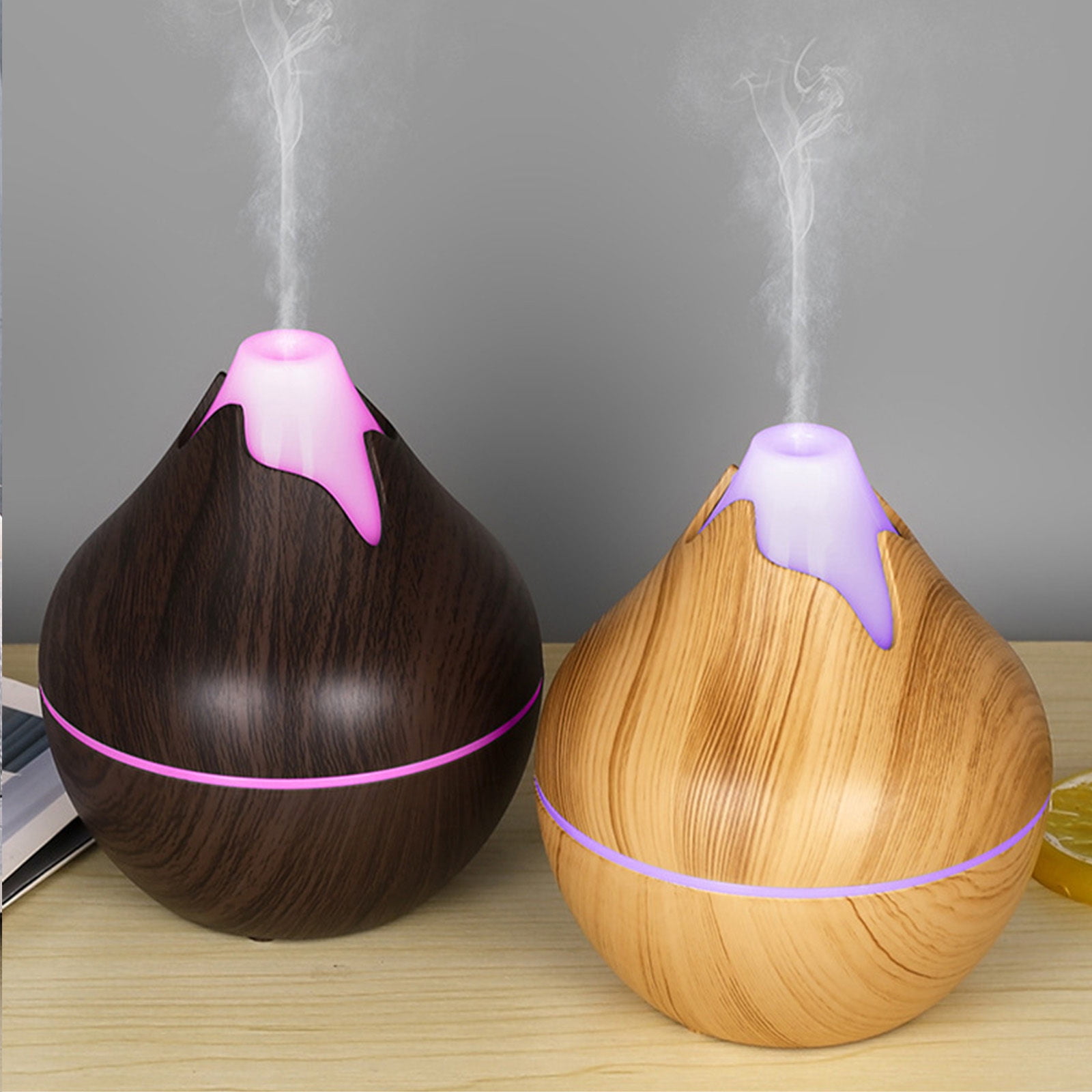 Ultrasonic Humidifier under $5! Yannianjz Wood Grain Vase Humidifier ...