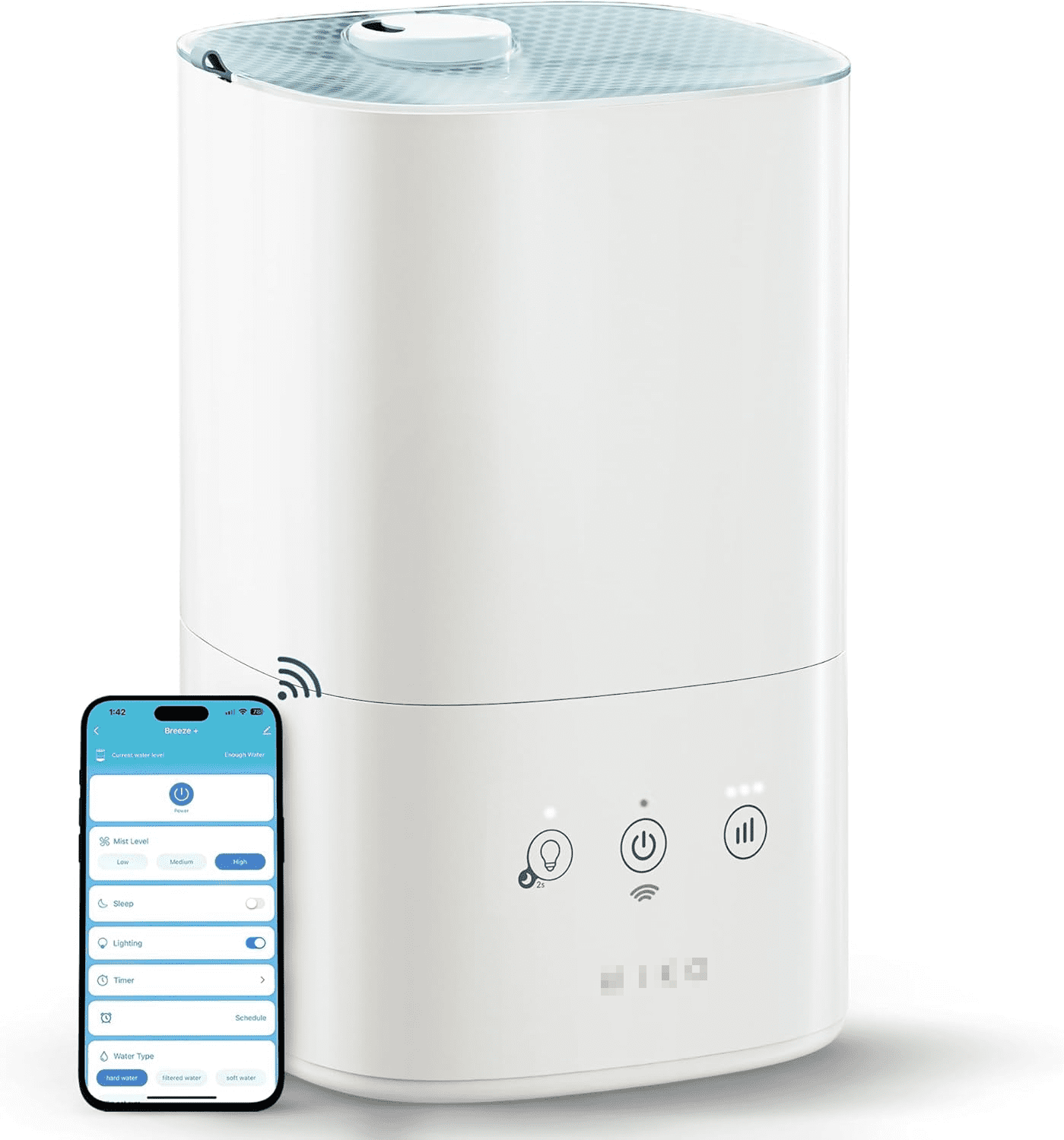 Ultrasonic Humidifiers for Bedroom Baby - Water Filter, Wifi App ...