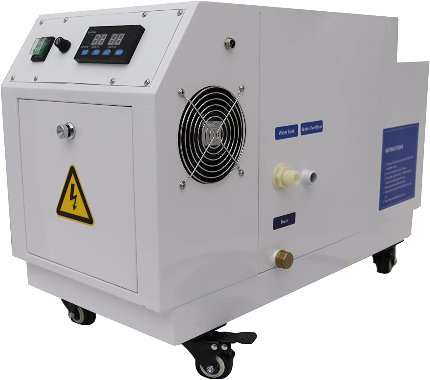 Ultrasonic Industrial Humidifier Cooler Air Sprayer Cool Mist Maker with Barrel Hole 6KG/H for ...