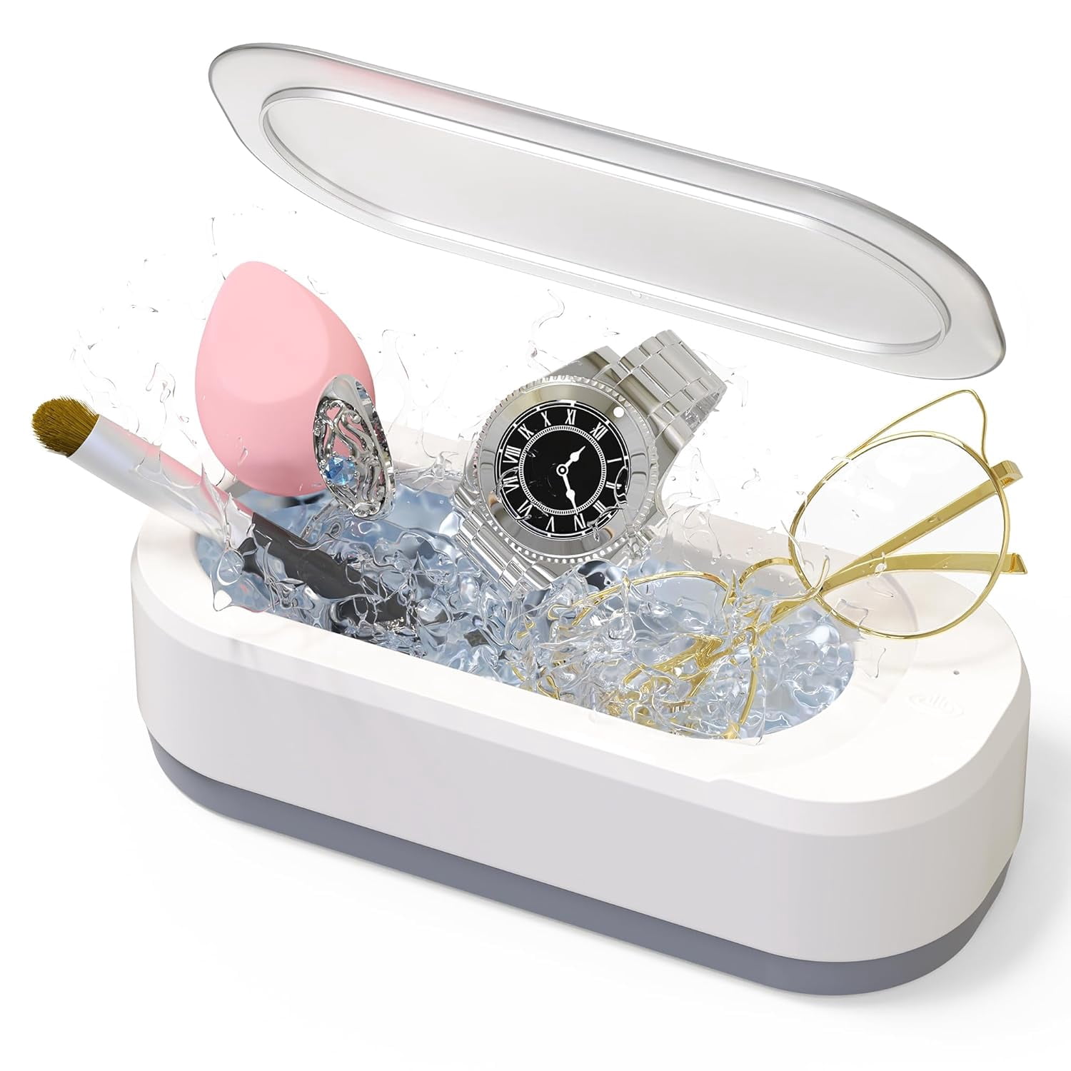 Ultrasonic Jewelry Cleaner, Jewelry Cleaner Machine 12oz 46KHz ...