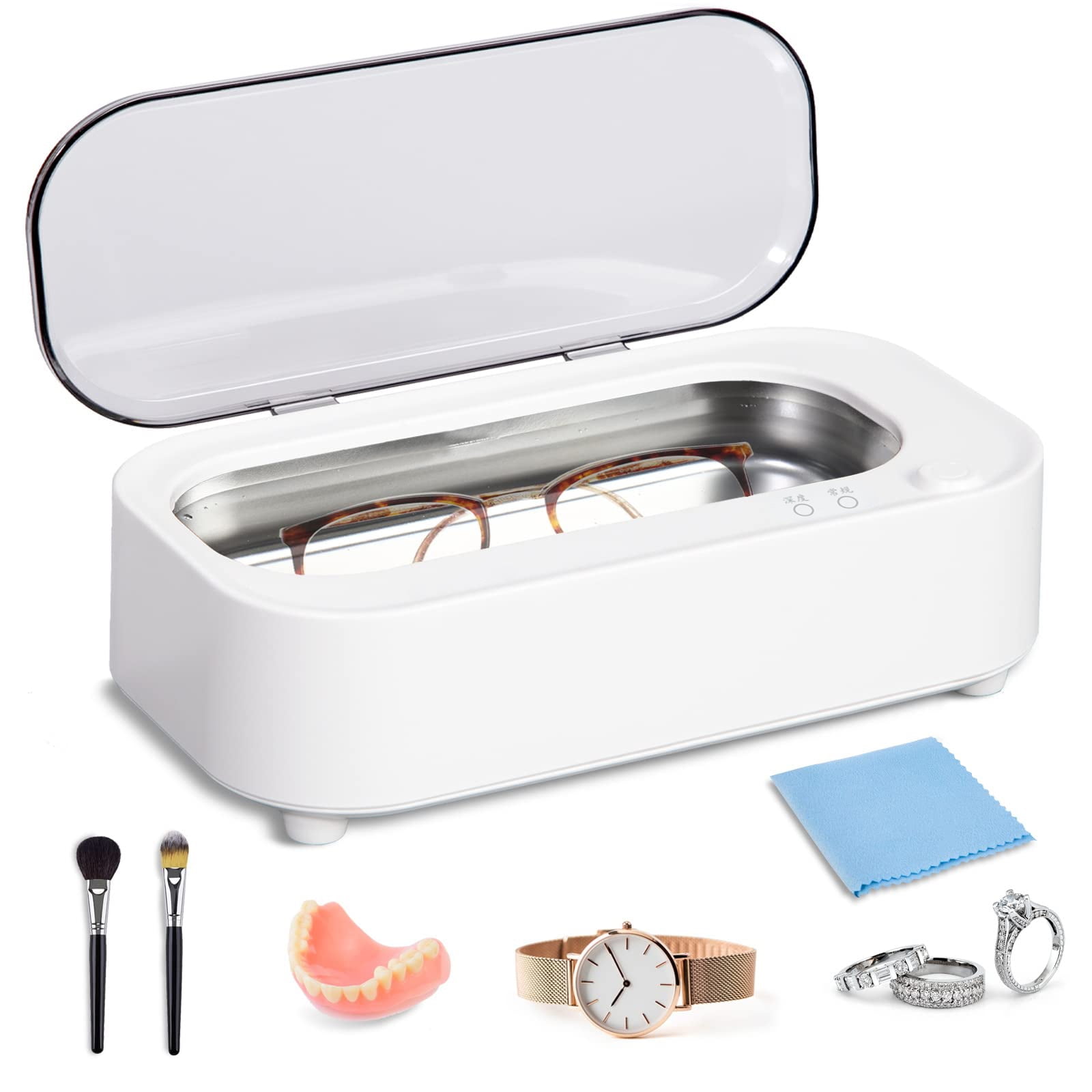 Ultrasonic Jewelry Cleaner Machine - 47Khz Silver Cleaner, Ultrasonic ...