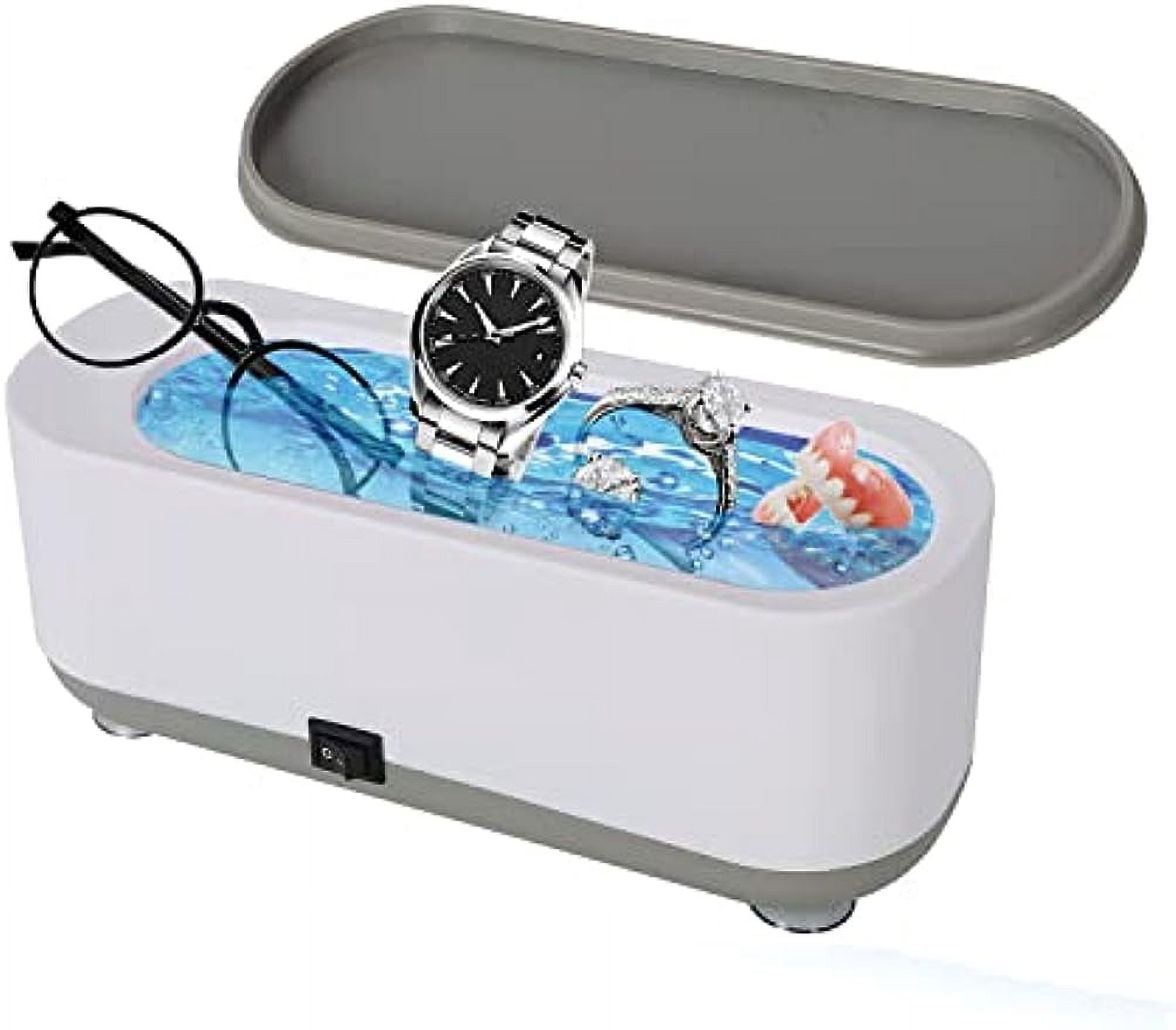 SHIHUALQ Ultrasonic Jewelry Cleaner Portable 250ML with 42000Hz Deep ...