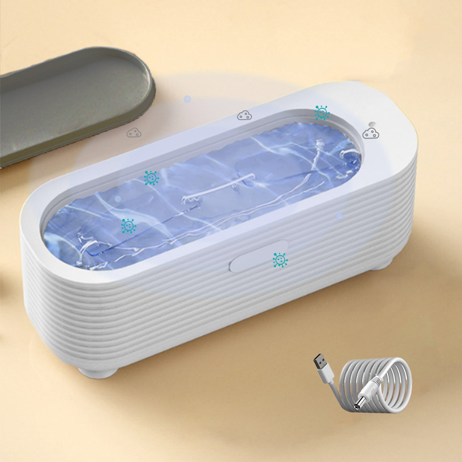 Ultrasonic Jewelry Cleaner Portable High-Frequency 47kHz Cleaning ...