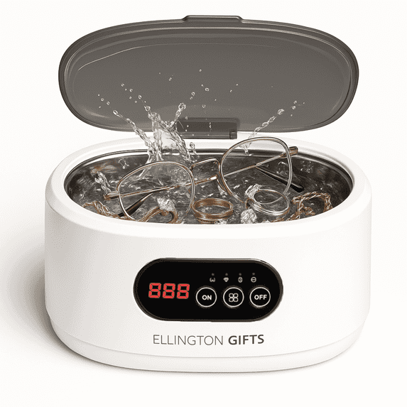 Ultrasonic Jewelry Denture Cleaner 22Oz – 48kHz Sonic Cleaner with 5 ...