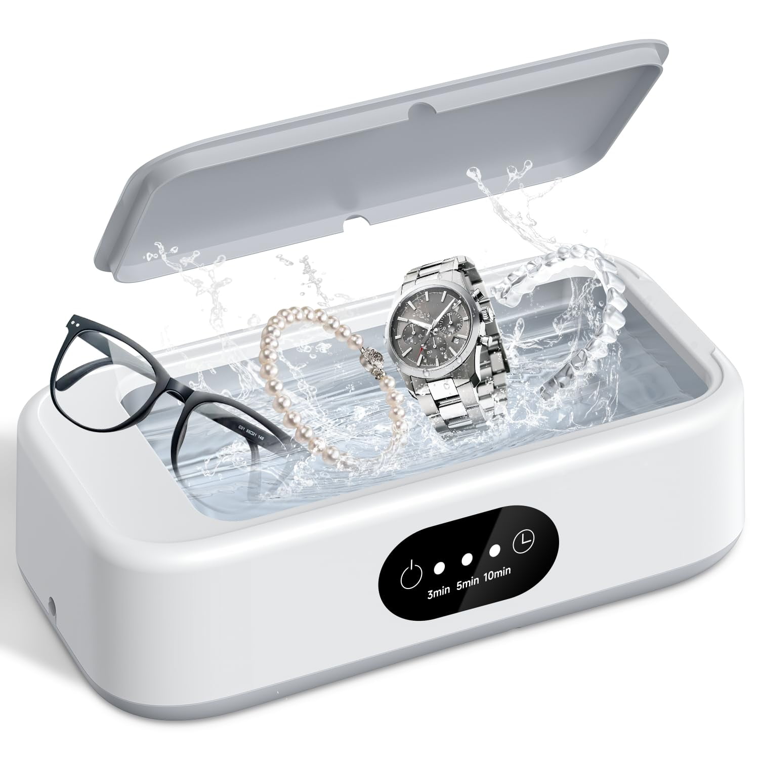 Ultrasonic Jewelry Ring Cleaner, 49Khz,24oz(705ml),48w,Portable ...