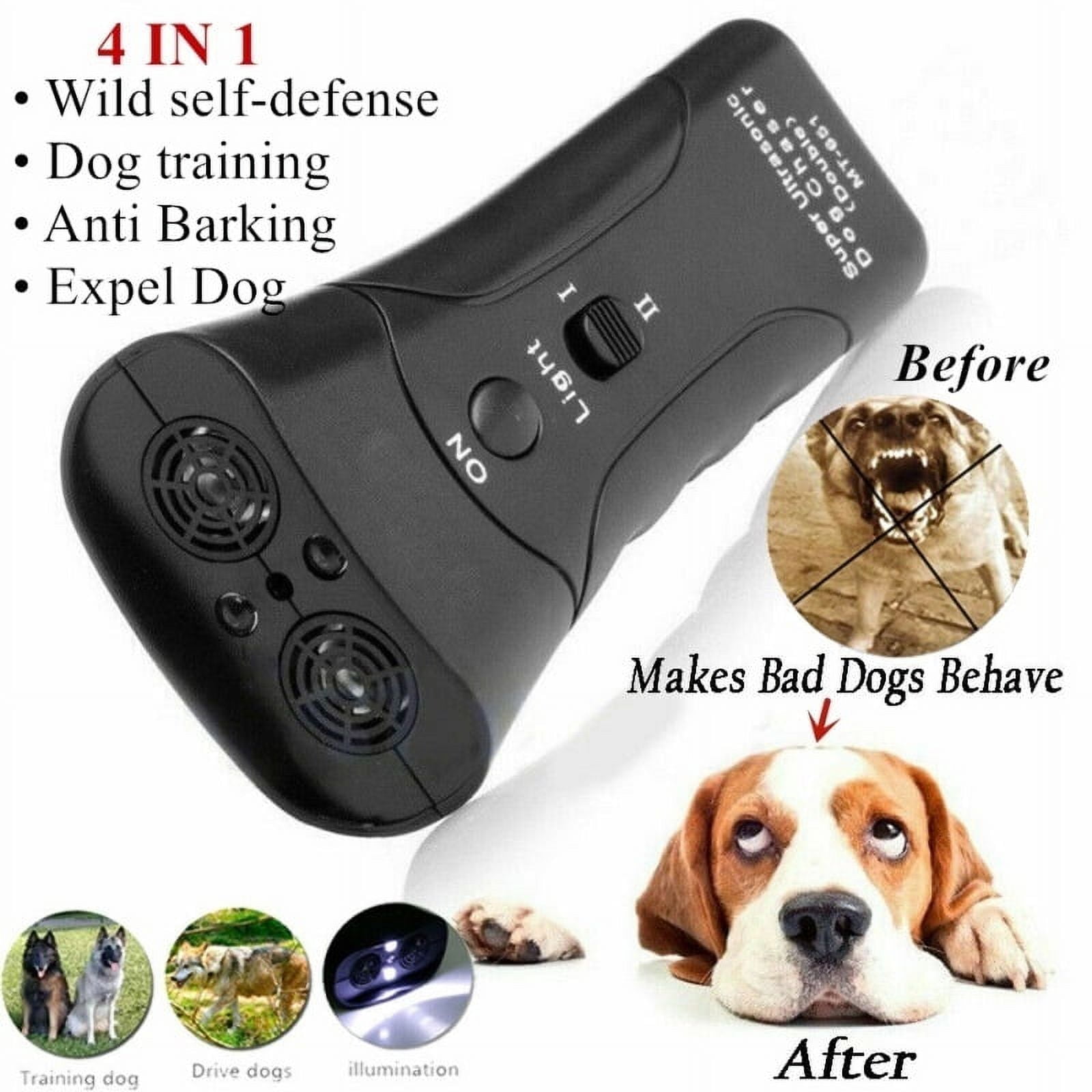 Ultrasonic LED Anti Bark Device Dog Training Repeller Ultrasonic Anti ...
