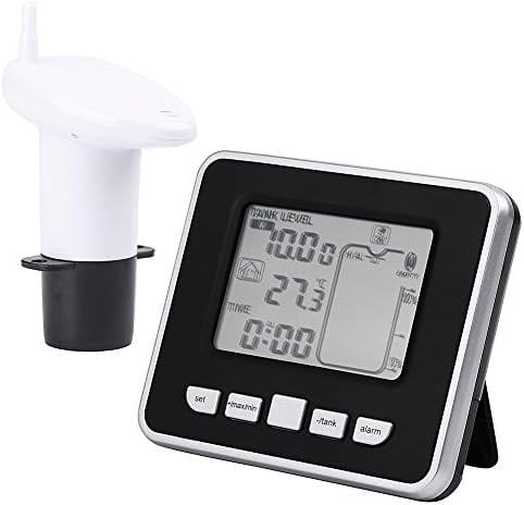 Ultrasonic Level Sensor Water Liquid Level Sensor Transmitter with LCD Temperature Display ...