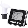 Ultrasonic Level Sensor Water Liquid Level Sensor Transmitter with LCD Temperature Display ...