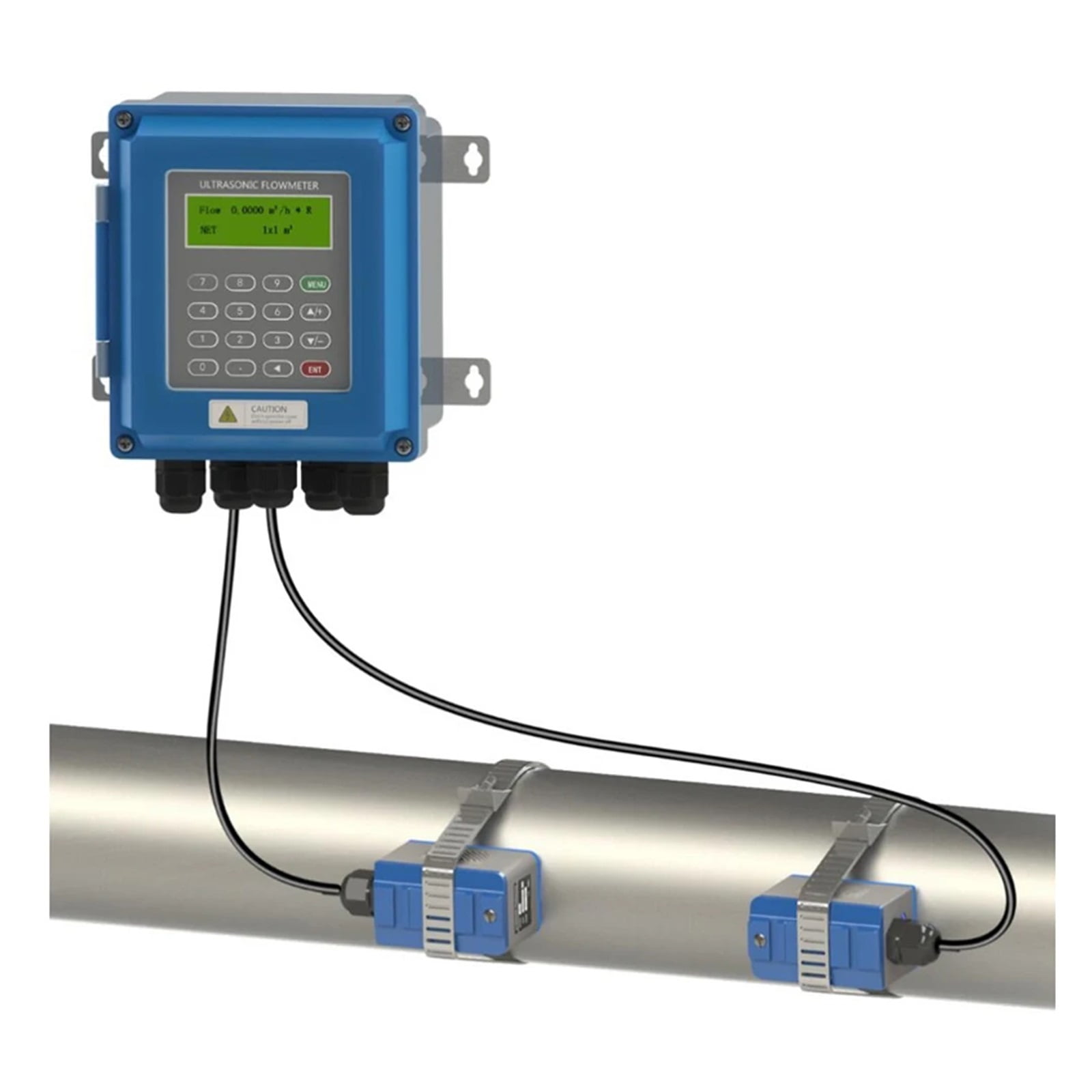 Ultrasonic Liquid Flow Meter RS485 Generation TUF-2000B Digital ...