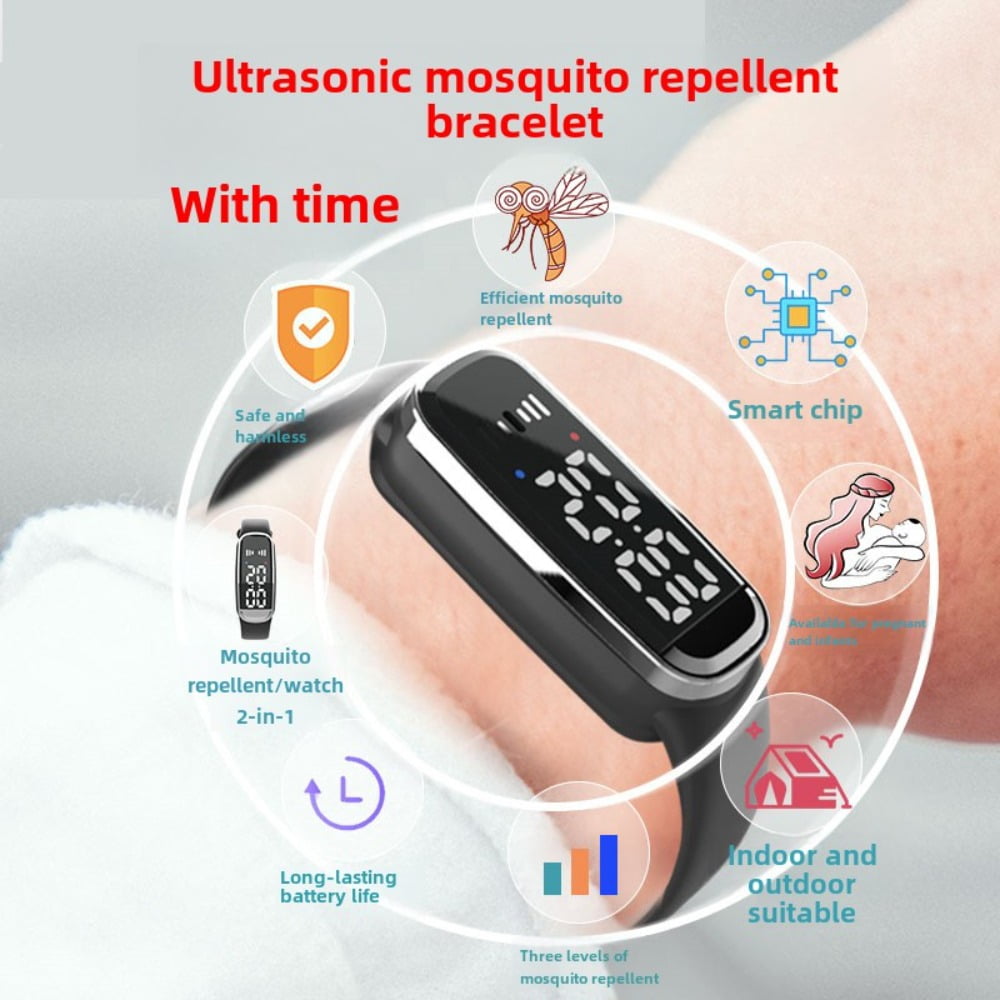Ultrasonic Mosquito Repellent Bracelet, Adult and Children Outdoor ...