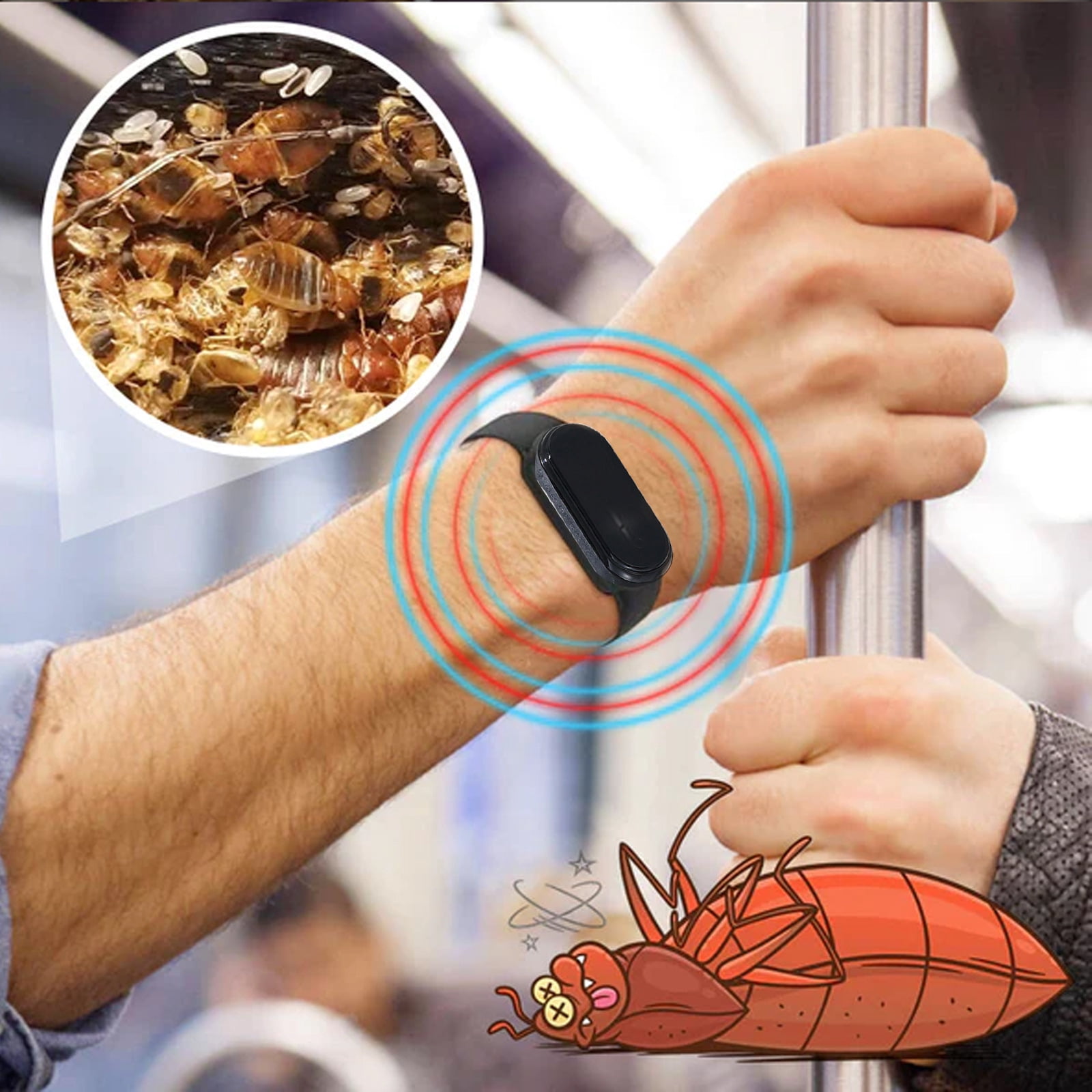 Ultrasonic Mosquito Repellent Wristband, Wearable Electronic Insect ...