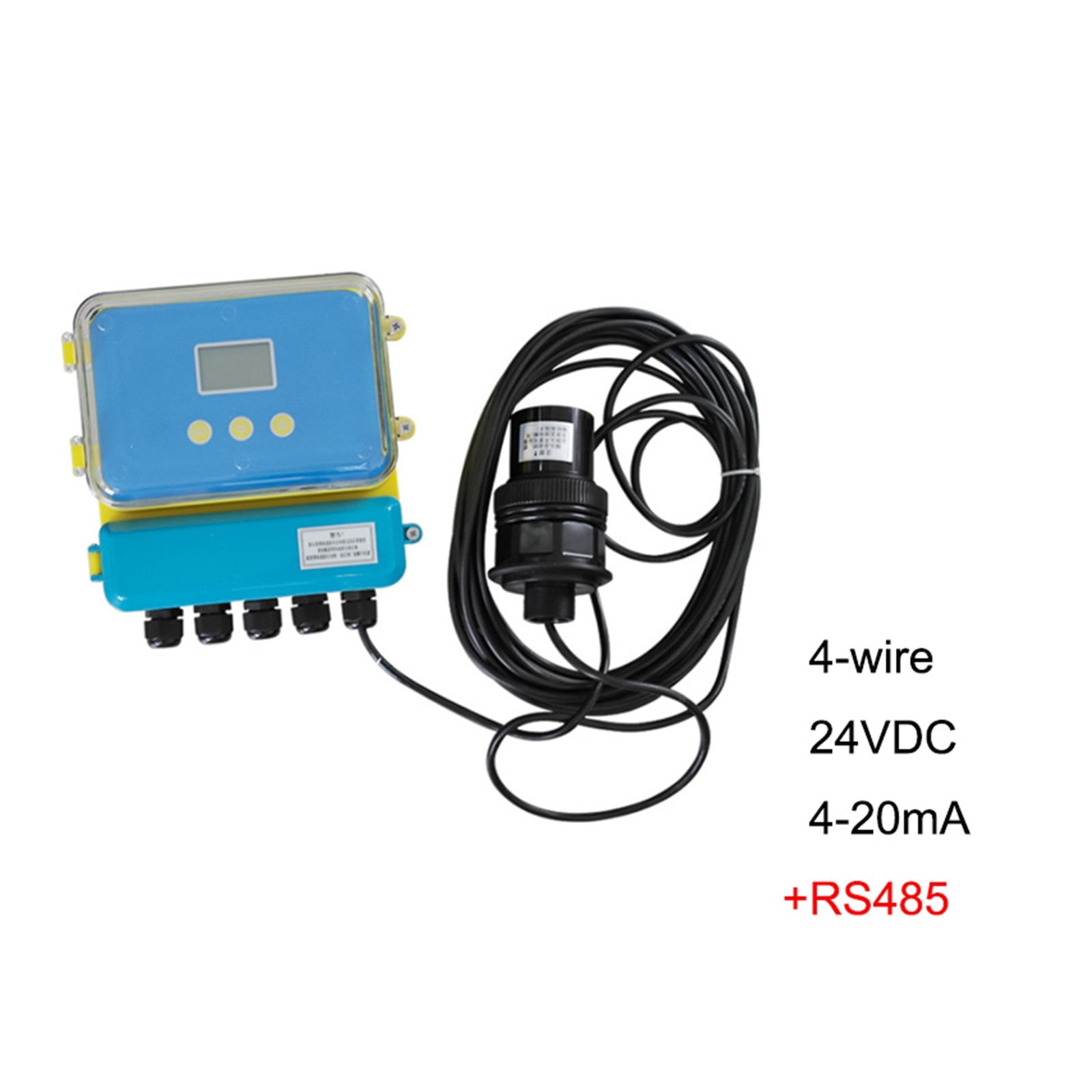 Ultrasonic Open Drain/Channel Flowmeter, River Water Flow Meter 4-20mA RS485(Optional) Liquid ...