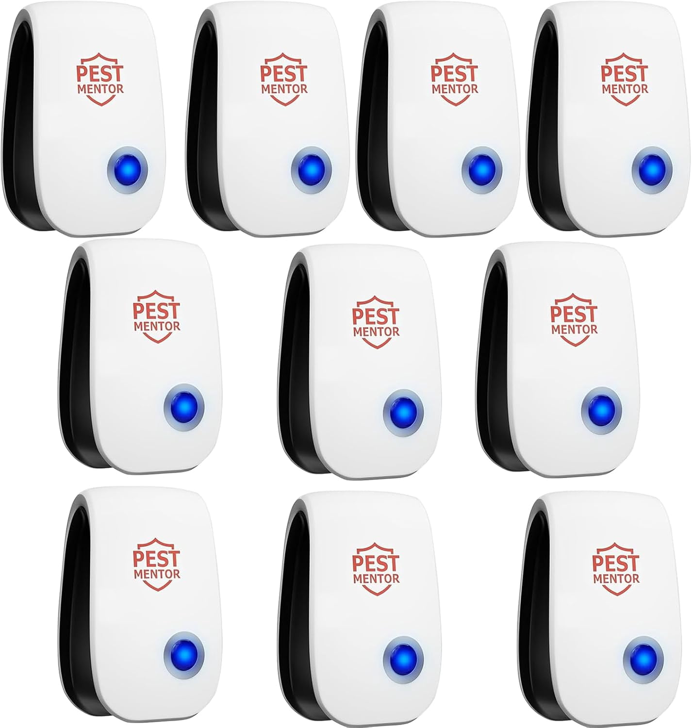 Ultrasonic Pest Control Repeller 10 Pack Set, Electronic Pest Repeller ...