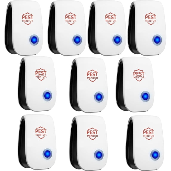 Ultrasonic Pest Control Repeller 10 Pack Set, Electronic Pest Repeller ...