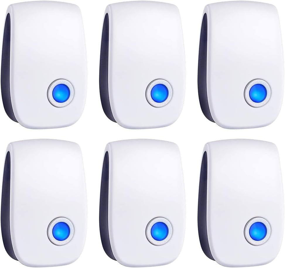 Ultrasonic Pest Control Repeller 6 Packs, Electronic Plug in Sonic ...