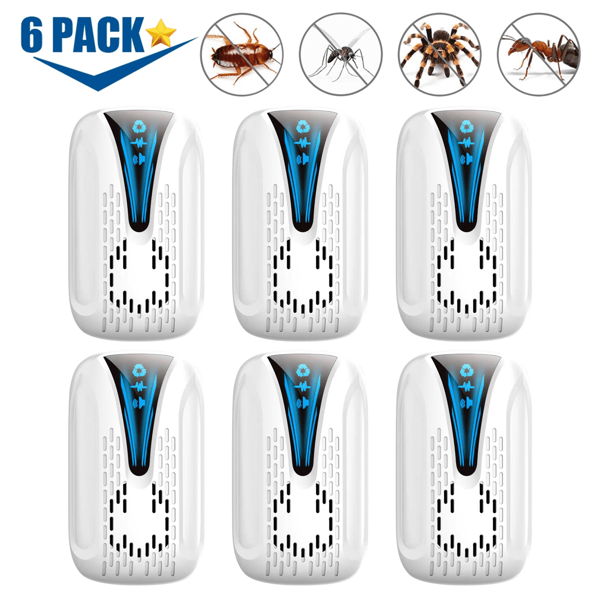 Ultrasonic Pest Control Repeller, Electronic Pest Repellent Plug in ...