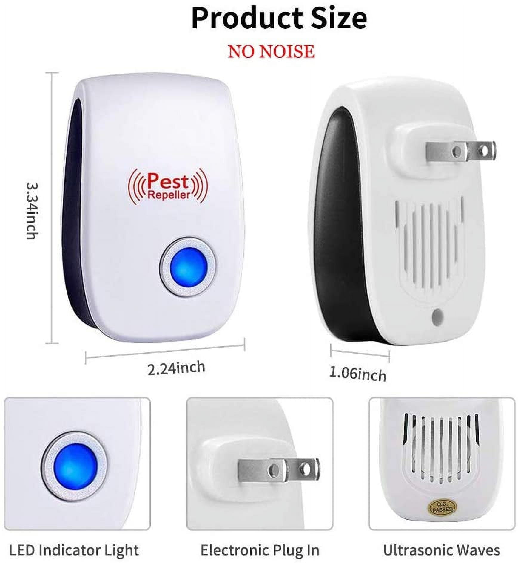 Ultrasonic Pest Mouse Mice Rat Spider Lizards Insect Repeller Pest ...